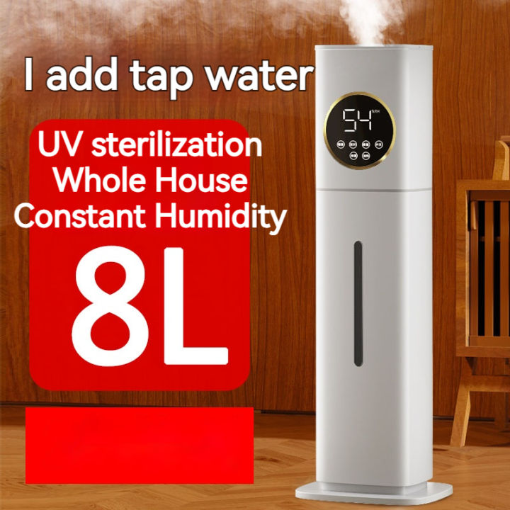 2023 New Intelligent Constant Air Humidity Humidifier 8 L Large Capacity/Water Addition/Noise ...