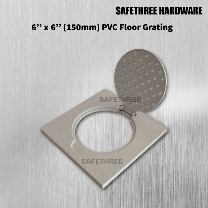 Bathroom PVC 6'' x 6'' 150mm Floor Grating / PVC Toilet Floor Trap | Lazada