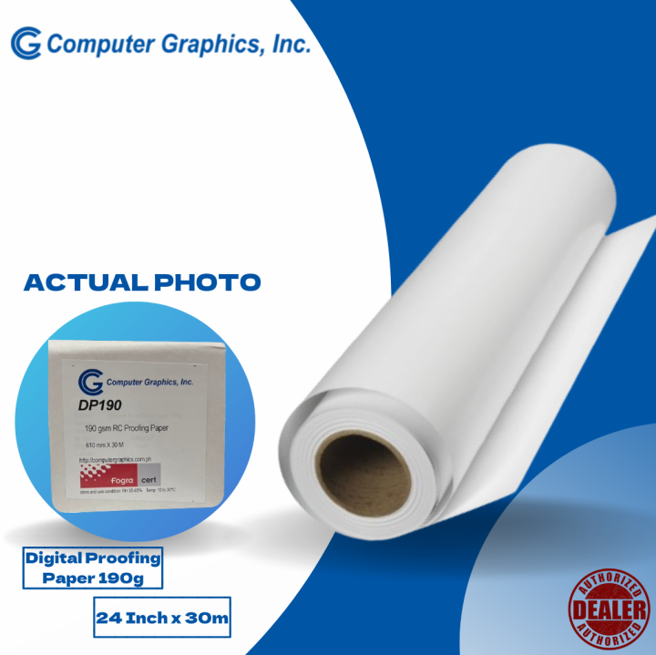 Digital Proofing Paper 190gsm 24 Inch x 30m Roll | Lazada PH