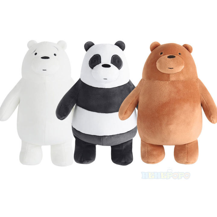 20Cm We Bare Bears Cartoon Plush Toys Standing Grizzly Panda Ice Bear ...
