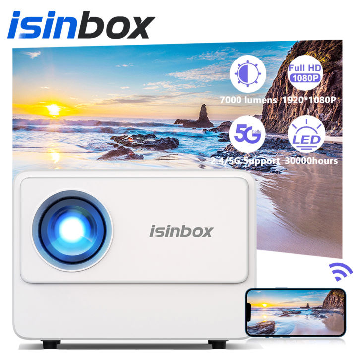 [Free 100inch screen+Tripod]iSinbox K11 Full HD 1080P 7000 Lumens ...