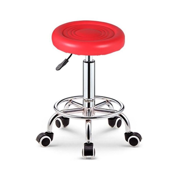 【3 Year Warranty】Office Salon Home Stainless Rolling Stool Bar Stool ...