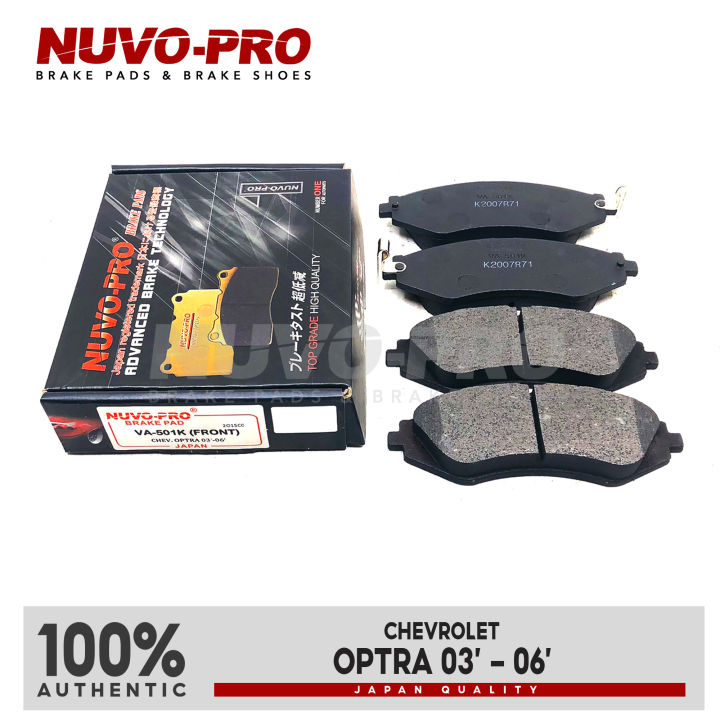 Nuvo-Pro Brake Pad Front Chevrolet Optra 2003 - 2008 VA-501K SET ...