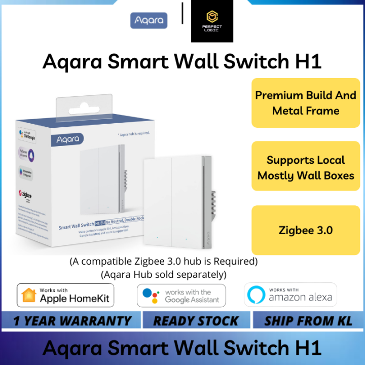 Aqara H1 Smart Wall Switch (With Neutral) Zero Fire Line Global Version | Lazada