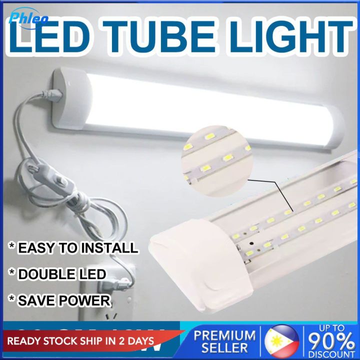 [Local Stock] Led Tube Light Bar Fluorescent Light 220V 110V 12W/24W ...