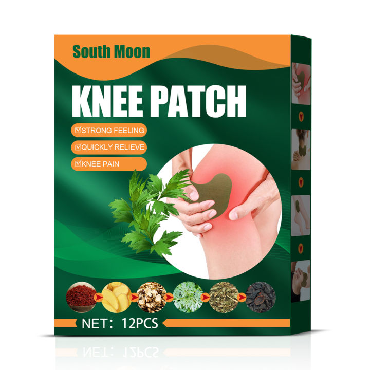 South Moon 12Pcs Knee Self-heating Moxibustion Patches Deep Penetration ...