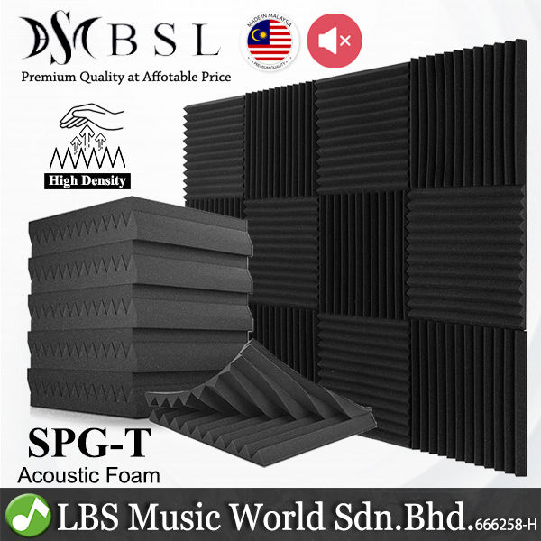 BSL Triangle 30 X 30 X 2.5cm Recording Studio Acoustic Panel Foam for ...