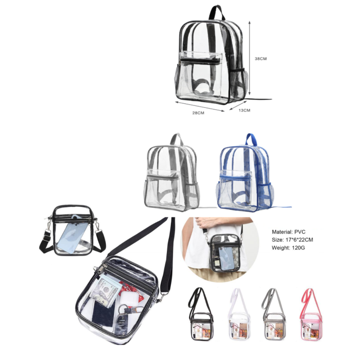 bea PVC Sling bag Shoulder & Backpack body bag Transparent Waterproof ...