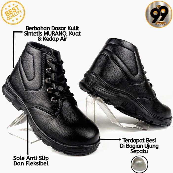 Sepatu Safety Boots - Sepatu Kerja Safety Proyek Industri Safety Shoes ...