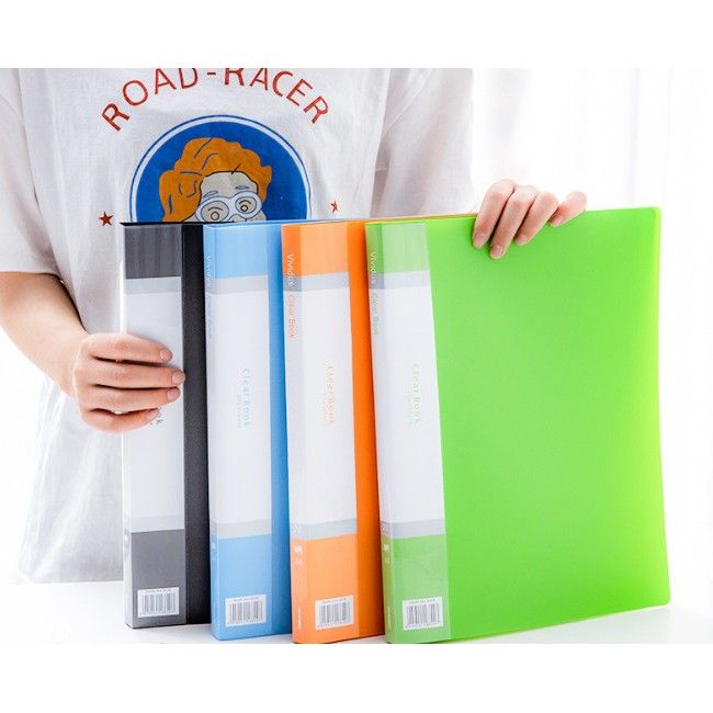 60 Pockets to 120 Pages each Clear Book Non-Refillable Presentation ...
