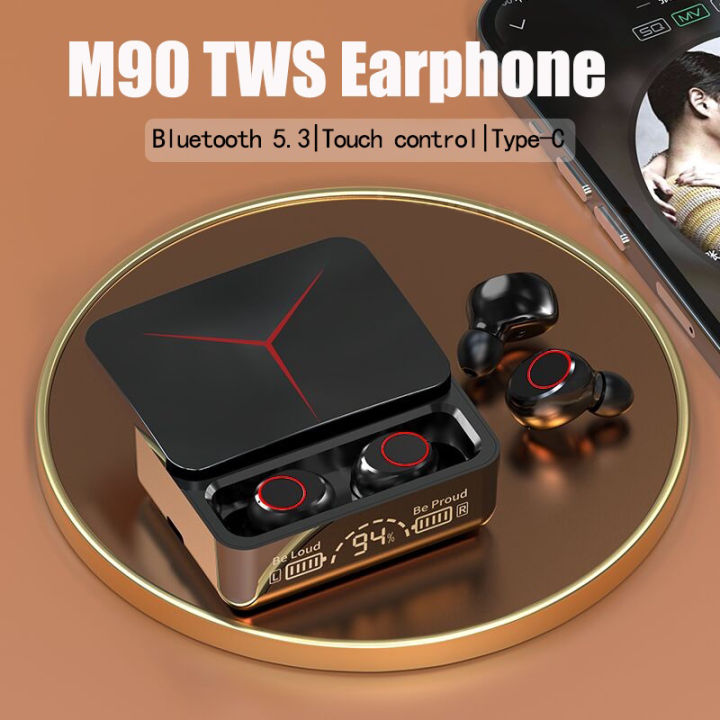 🔥ใหม่ล่าสุด🔥 TWS-M90 หูฟังสำหรับเล่นเกมบลูทูธ หูฟังกล่องชาร์จไร้สาย 9D ...