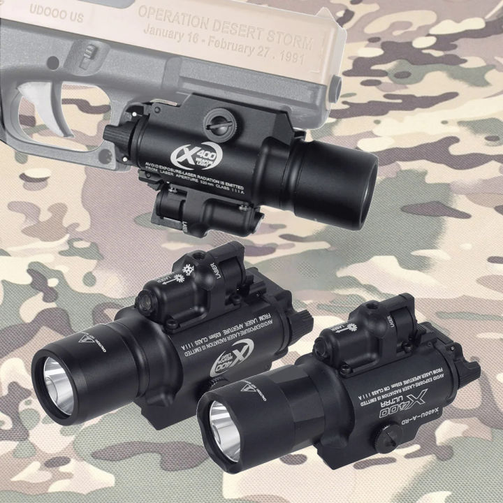 Tactical SureFire LOGO X400 Ultra X400V Strobe X400V-IR Infrared Weapon ...