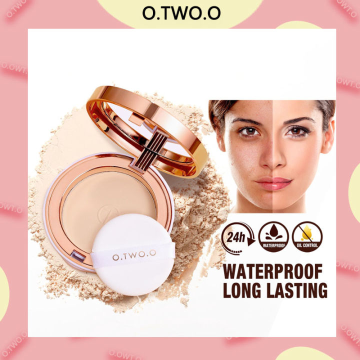 O.TWO.O Face Setting Powder Cushion Compact Powder Oil-Control 3 Colors ...