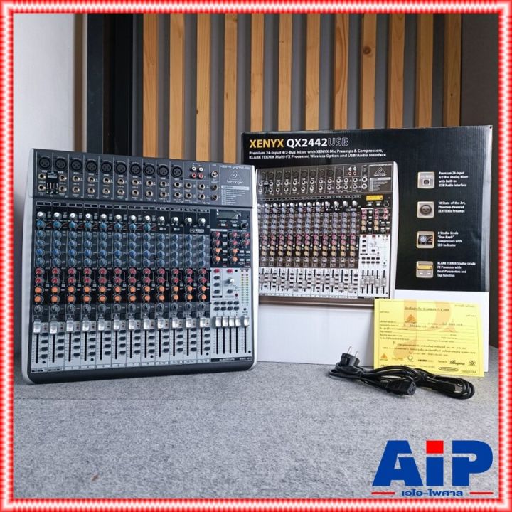 BEHRINGER QX-2442USB mixer MIX QX2442USB QX 2442 USB เครื่องเสียง ...