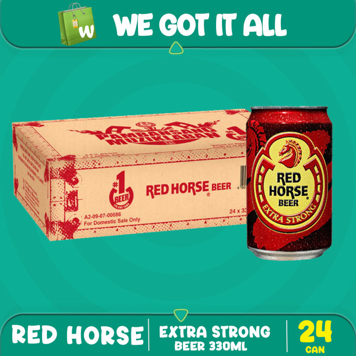 Red Horse Extra Strong Beer Can 330mL x24 Cans (1 case) | Lazada PH