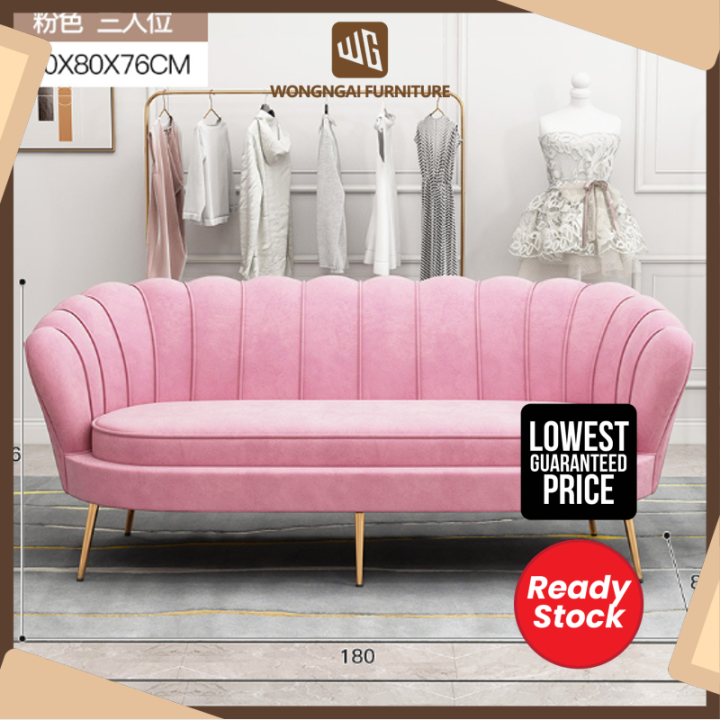 [READY STOCK] Nordic Luxury Sea Shell Sofa Chair Cotton Sofa Chair Or ...