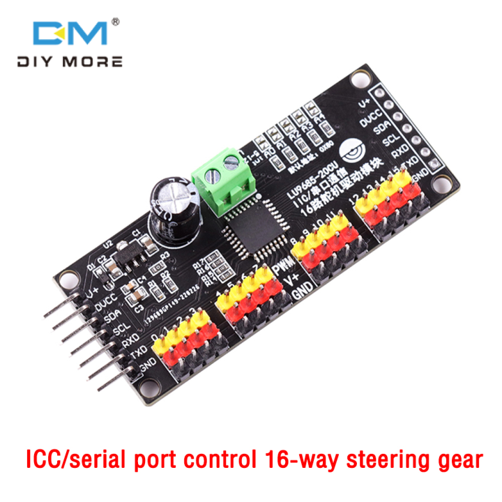 diymore LU9685 16 Channel PWM Servo Driver Board IIC Interface LU9685 ...