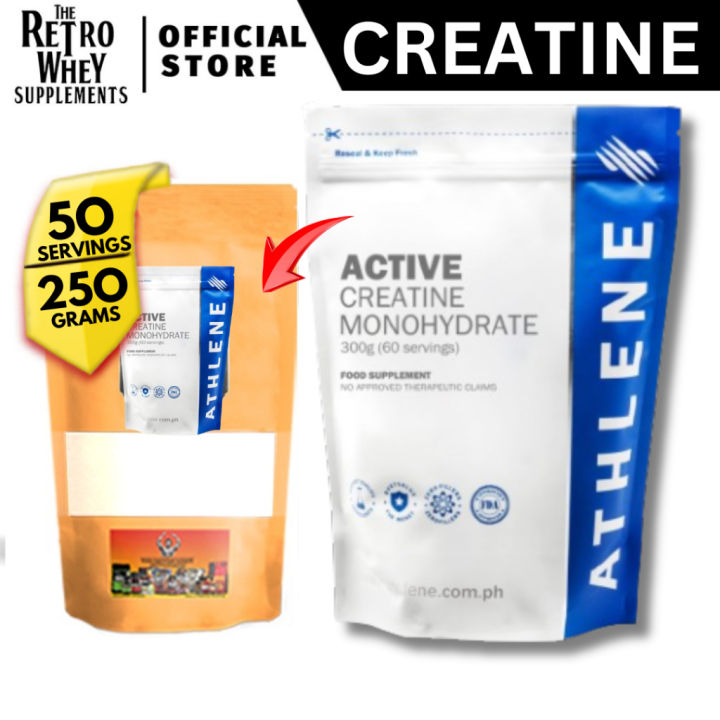 Athlene Creatine 100g, Retail Pack of 20 Servings (100g) & 50 Servings ...