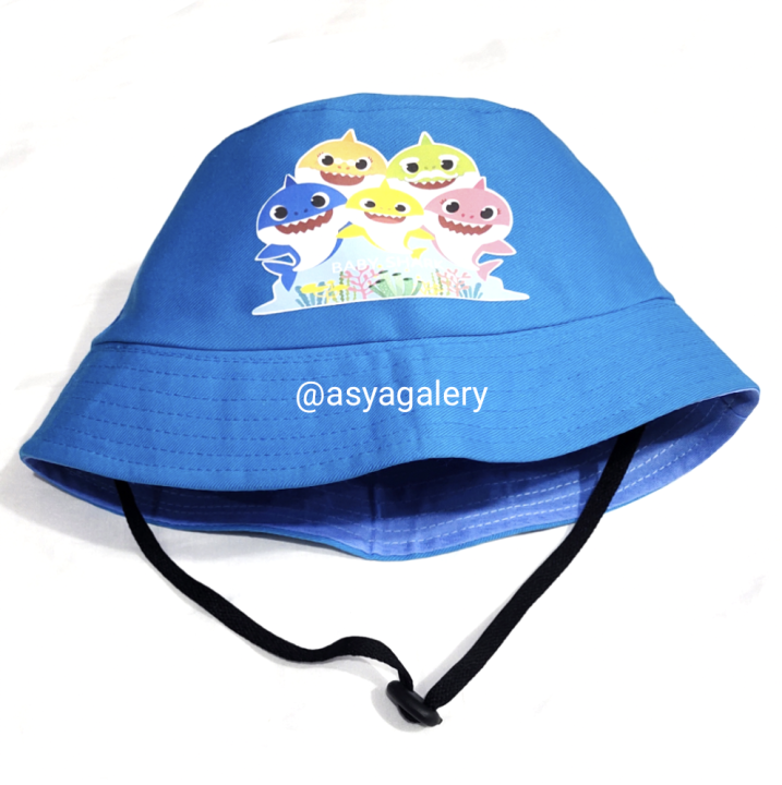 Topi Bucket Anak Motif Baby Sharks/Bucket Anak Murah Baby Shark ...