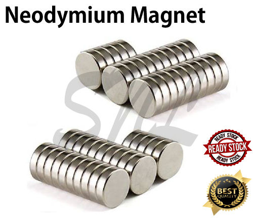 5MM / 10MM / 15MM x 2MM / 3MM NEODYMIUM MAGNET (1 PCS) SUPER STRONG ...
