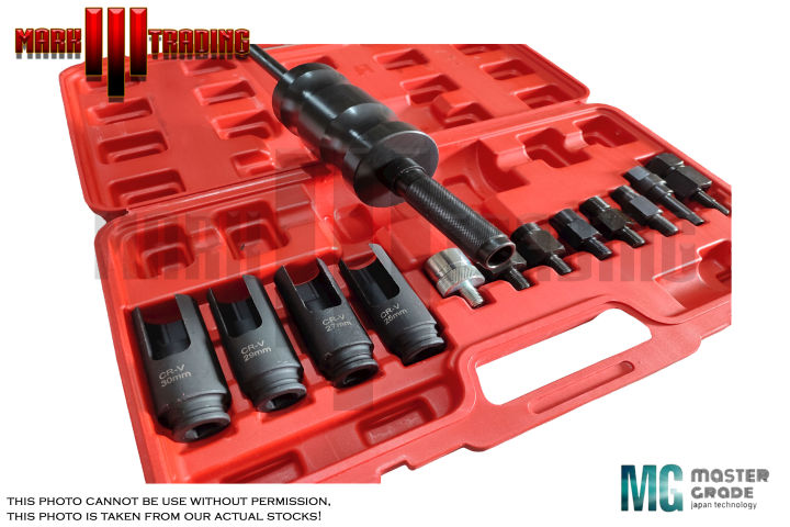 MG 14pcs Diesel Injector Extractor Remove Common Rail Adaptor Puller ...