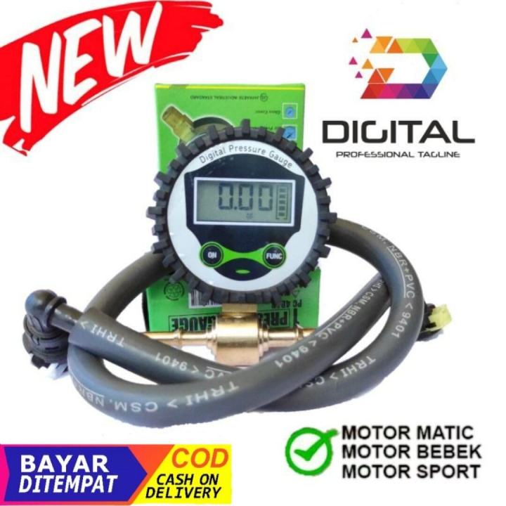 DIGITAL FuelPump Tester Alat Cek Ukur Tekanan Pompa Bensin Motor ...