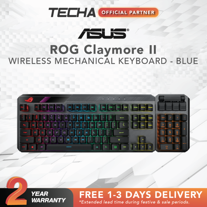 ASUS ROG Claymore II Gaming Keyboard - Blue | Lazada Singapore
