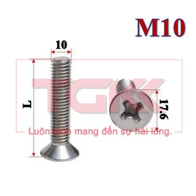 Bulong đầu bằng inox 304 M10 | Lazada.vn