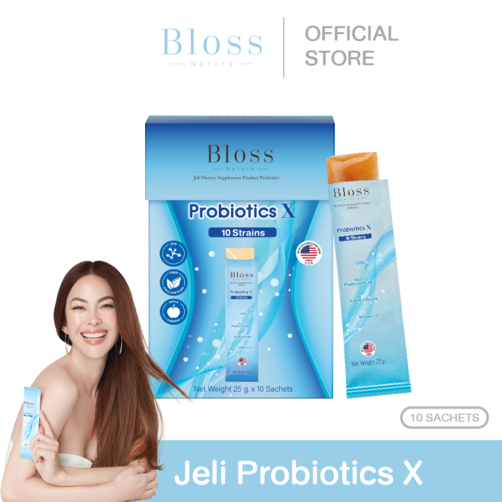 เจลลี่ โพรไบโอติก Bloss Jeli Probiotics 1 กล่อง (10 ซอง) | Lazada.co.th