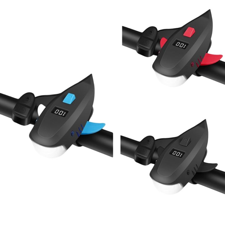 New Tech Bike Horn with Light, Electric Bicycle Bell & Rechargeable ...