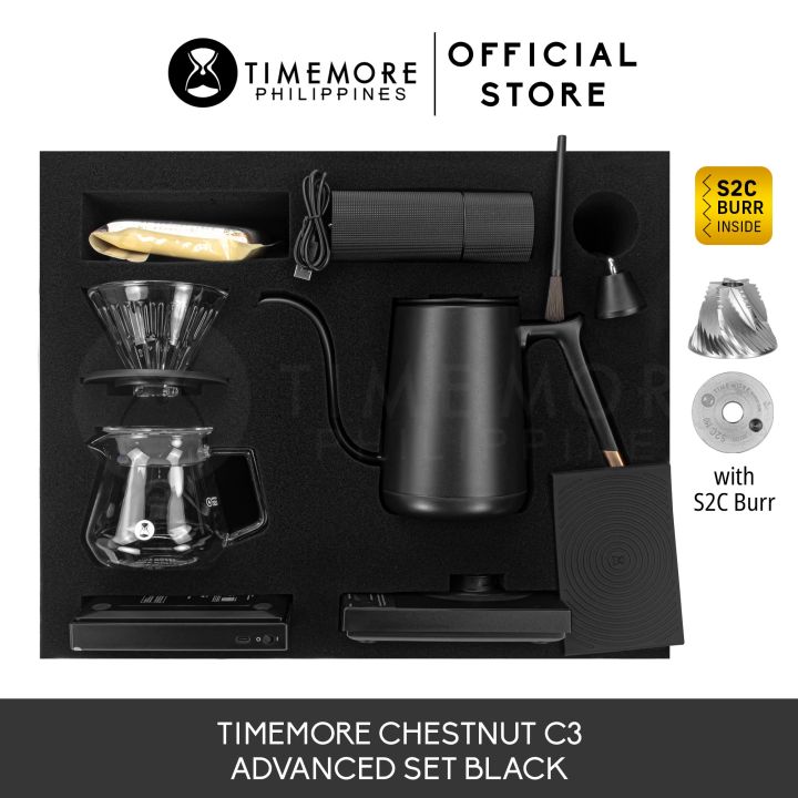 TIMEMORE C3 Black Advance Coffee Brewing Equipment Gift Box | Lazada PH