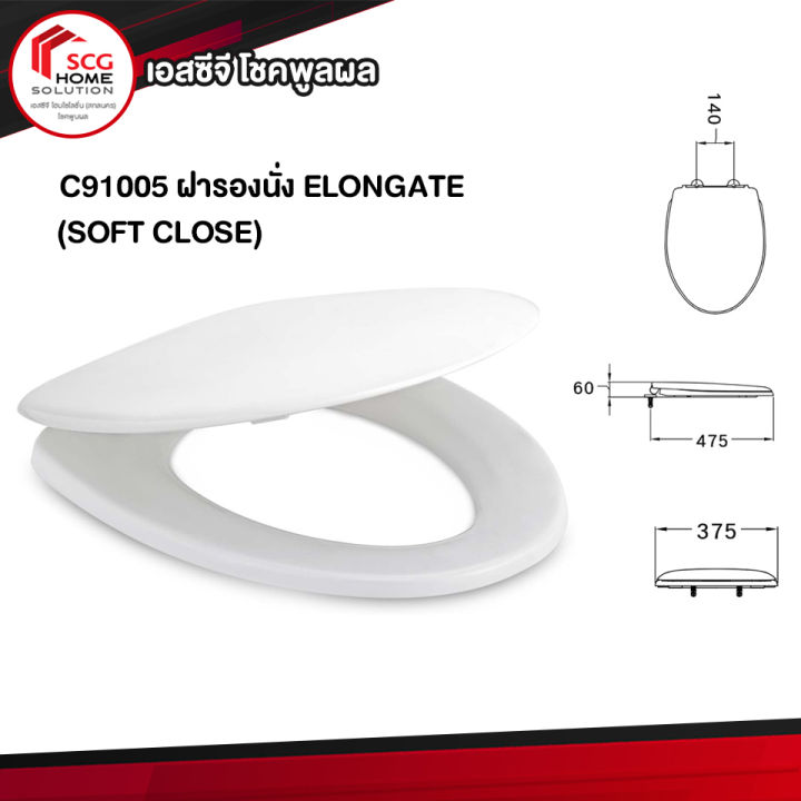 COTTO C91005 ฝารองชักโครก ฝารองนั่งกันการกระแทก (Soft Close) สีขาว ...