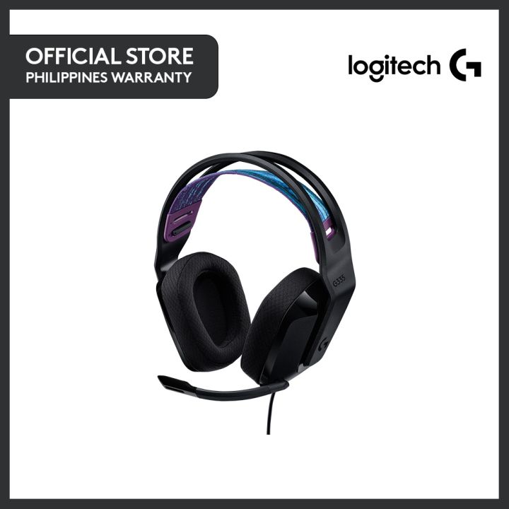 Logitech G335 Wired Gaming Headset, with Flip to Mute Microphone, 3.5mm ...