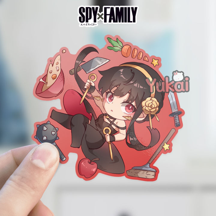 Stiker Yor Forger Spy X Family Premium, Sticker Anime Waterproof ...