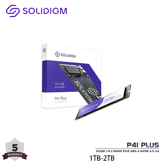 Solidigm P41 Plus 1TB/2TB/512GB | M.2 80mm PCIe GEN 4 NVMe 4.0 x4 3D ...