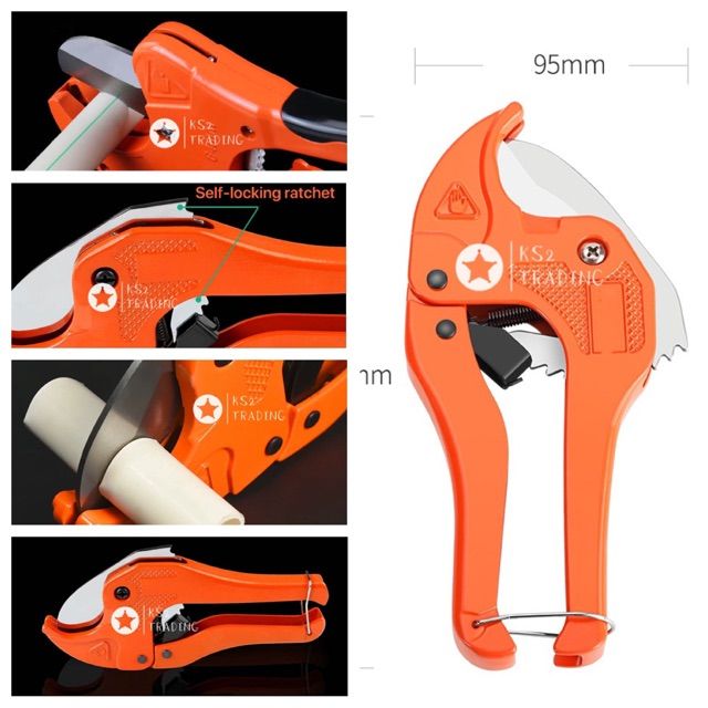 Manganese Steel Body Water Pipe Cutter 42mm 63mm Opening PVC PPR ...