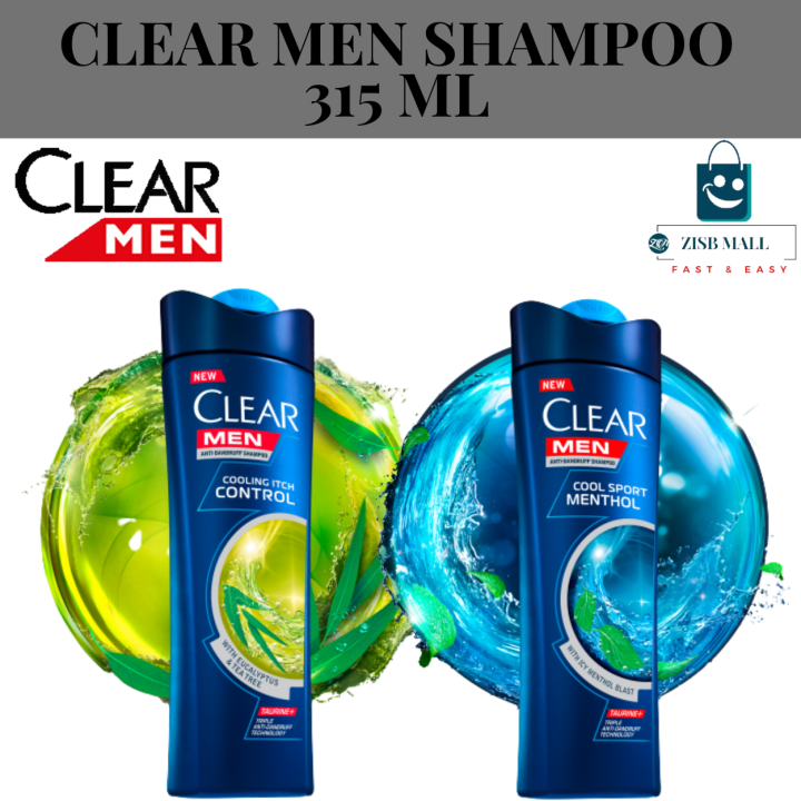 CLEAR MEN SHAMPOO COOLING ITCH CONTROL/COOL SPORTS CONTROL 315 ML | Lazada