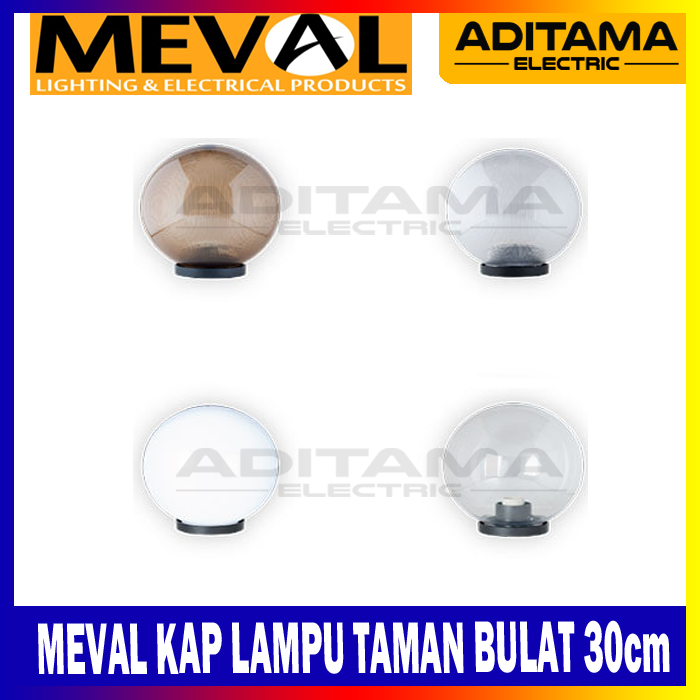 MEVAL KAP LAMPU TAMAN BULAT OUTDOOR 12inch 30cm | Lazada Indonesia