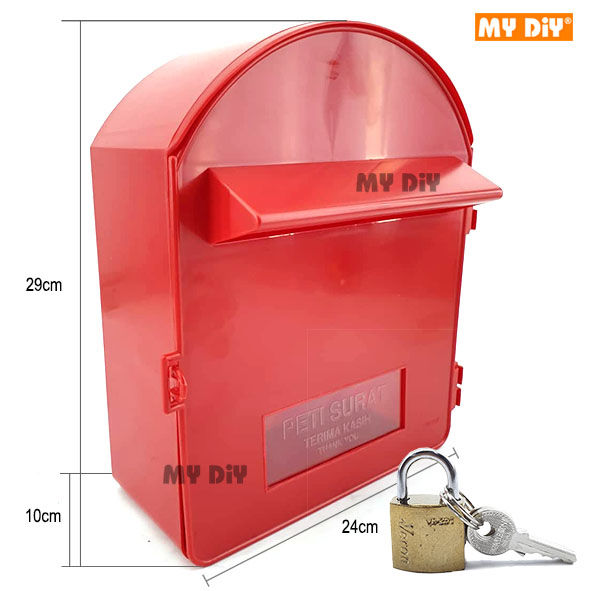MYDIYHOMEDEPOT - Letter Box / Post Box / Mail Box / PVC Post Letter Box ...