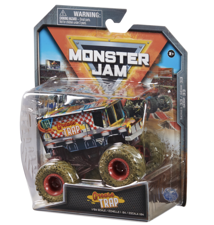 Monster Jam 2024 Spin Master 1:64 Diecast Series 33 Monster Grease Trap ...