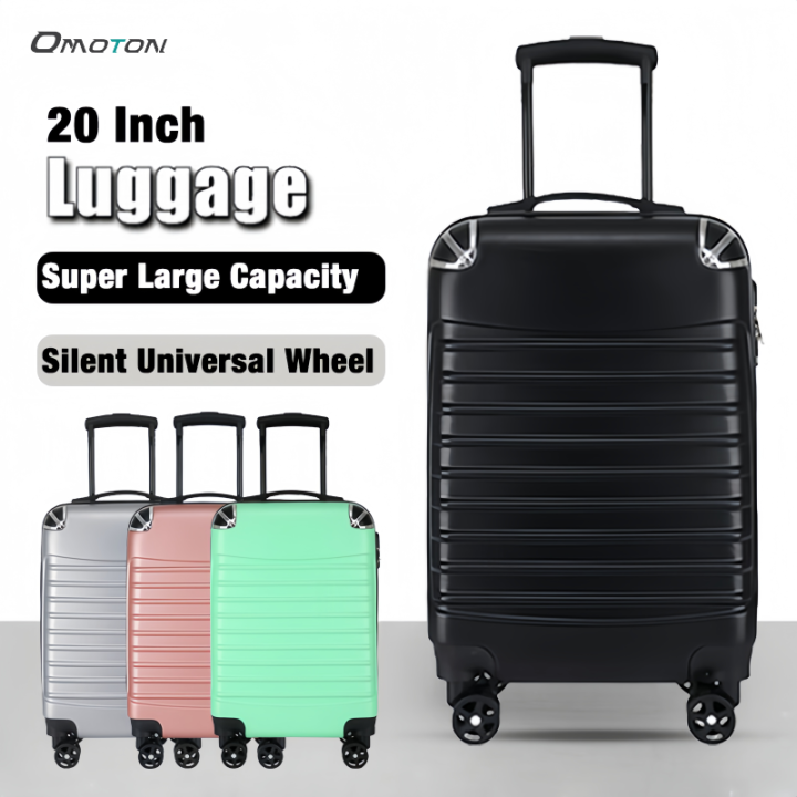 OMOTON Luggage Trolley Travel Bag 20 Inch 360 Degree Rotation Silent ...