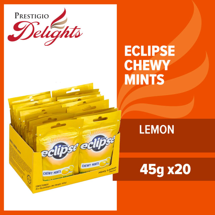 Eclipse Chewy Mints Packet Lemon Box (45g x 20 pkt) | Lazada Singapore