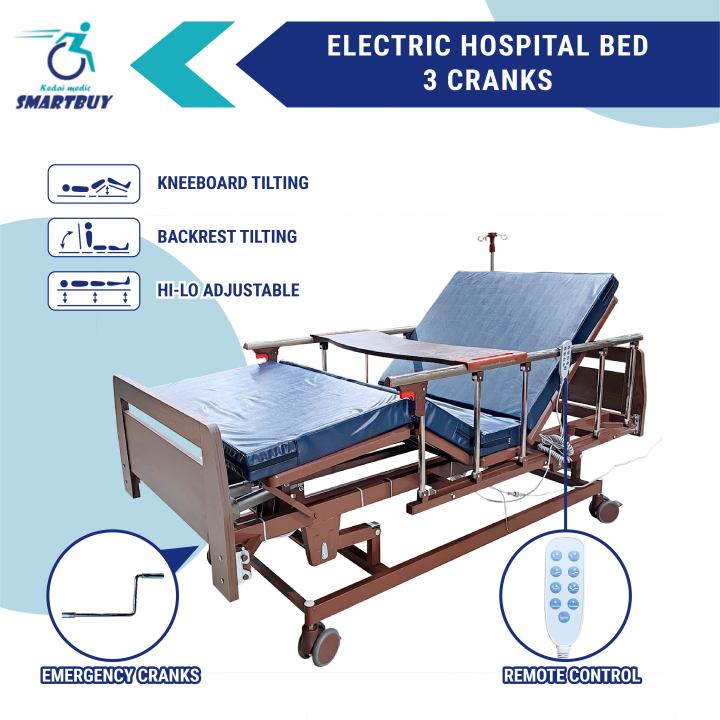 [ Same-Day Delivery ] LIFEPRO 3 Cranks Electric Hospital Bed ...