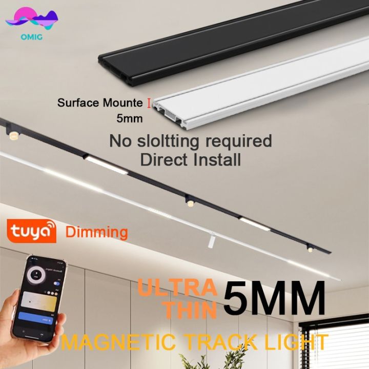Smart Magnet Track Rail Lights Home Tuya Dimming Centralized Control ...