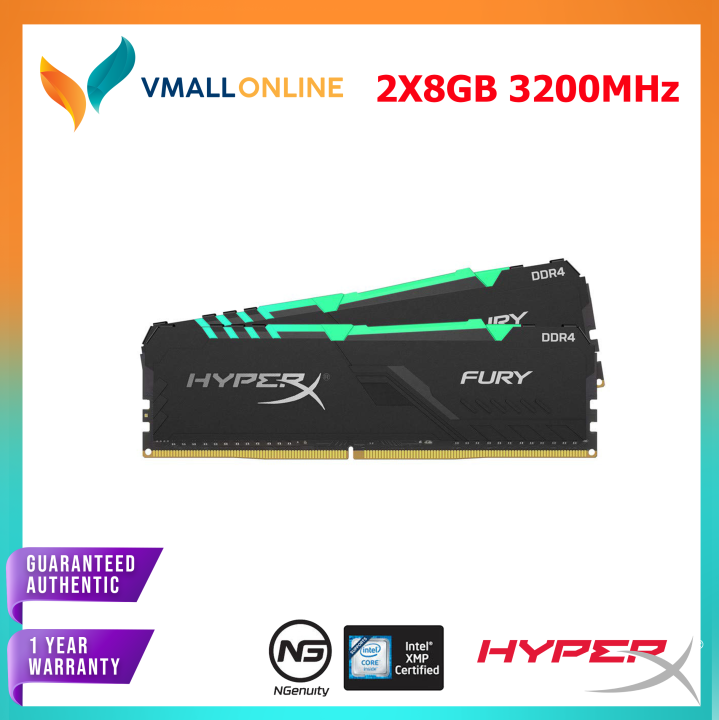 Kingston HyperX Fury 2x8GB DDR4 3200MHz RGB RAM - Memory Desktop ...