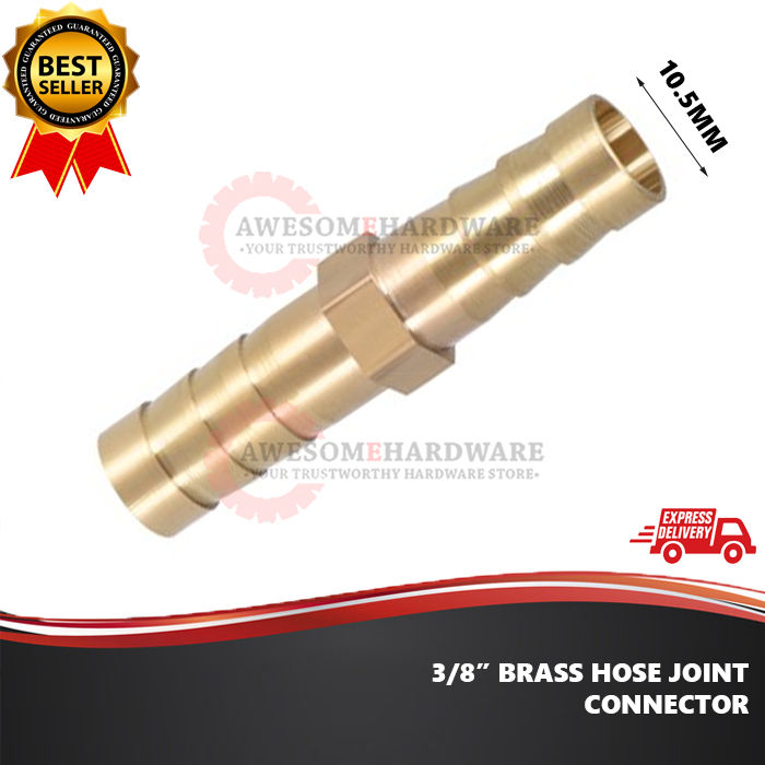 9.5MM 3/8" BRASS HOSE JOINT HOSE CONNECTOR FOR AIR HOSE SPRAYER HOSE ...