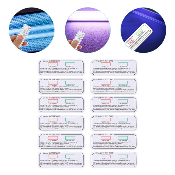 Paqiakoi UV Detection Cards Light Indicator Effects Tester Disinfection ...