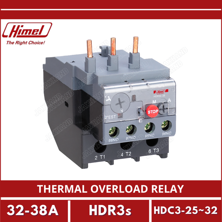 HIMEL Thermal Overload Relay 32 - 38A, HDR3s Series HDR3s3840 100% ...
