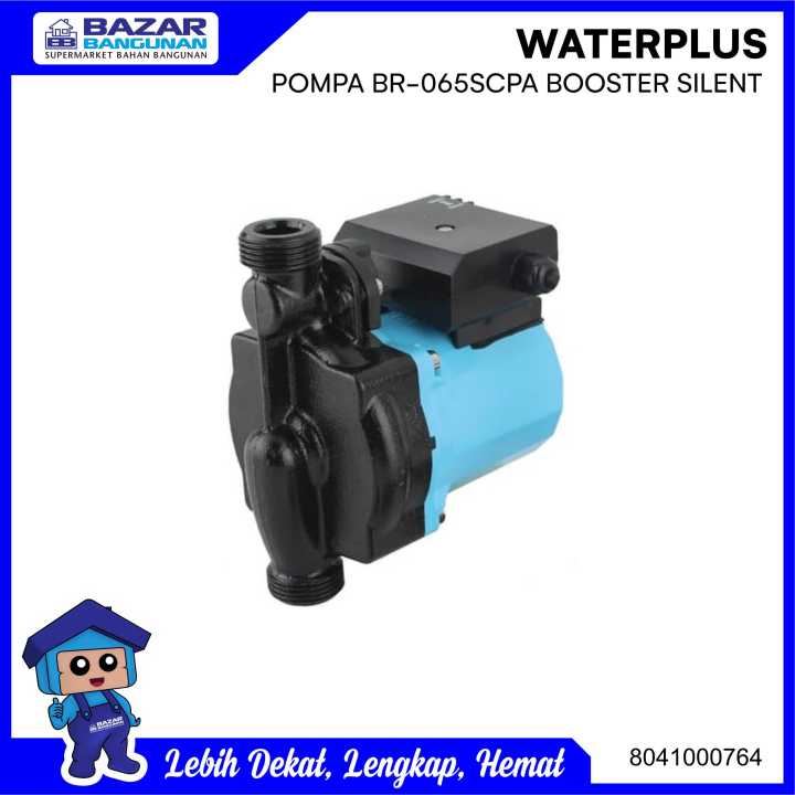 POMPA AIR DORONG / PENDORONG BOOSTER PUMP WATERPLUS SILENT BR 065SCPA ...