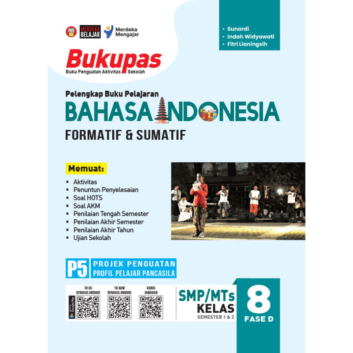 Bukupas Bahasa Indonesia utk SMP/MTs Kelas 8 Fase D (KuMer) | Lazada ...